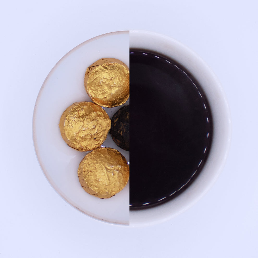 China - Zuxiang Tea Garden - Organic Mini Ripe Puer Tuo Cha – Cha Dodo